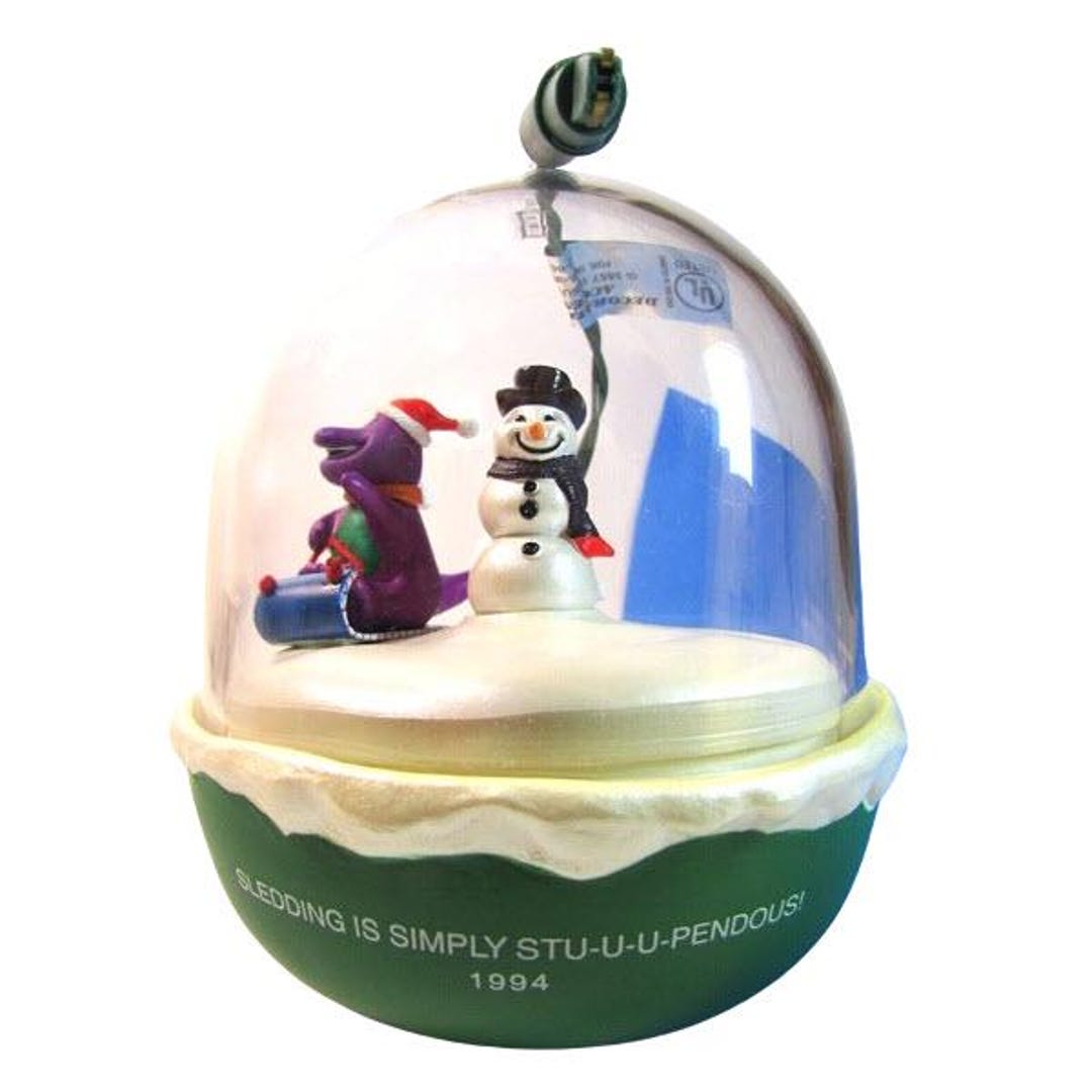 1994 Barney (animation) Hallmark Keepsake Christmas Tree Ornament ...