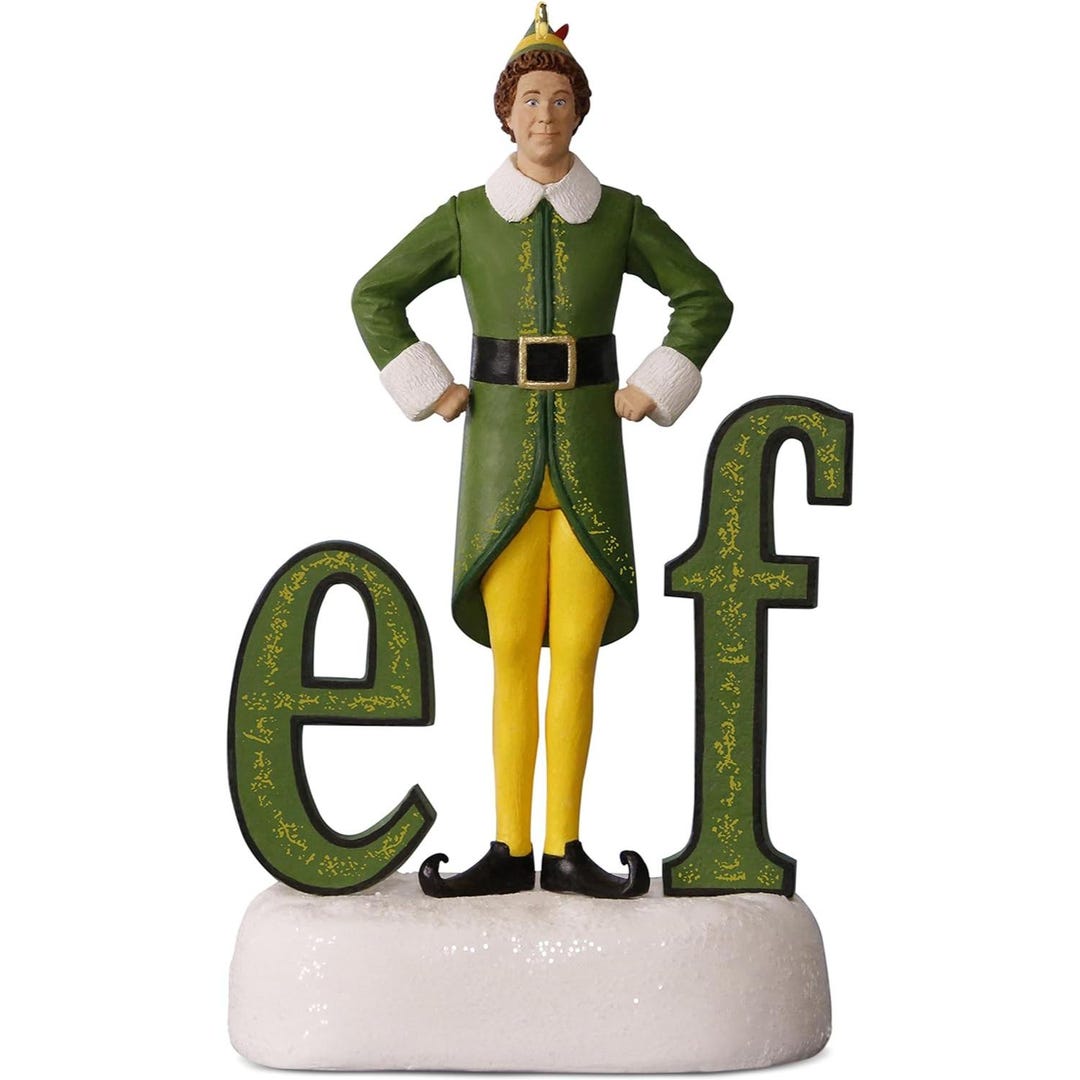 Elf (elf) Hallmark Keepsake Christmas Tree Ornament (QXI2422) + 80s 90s ...