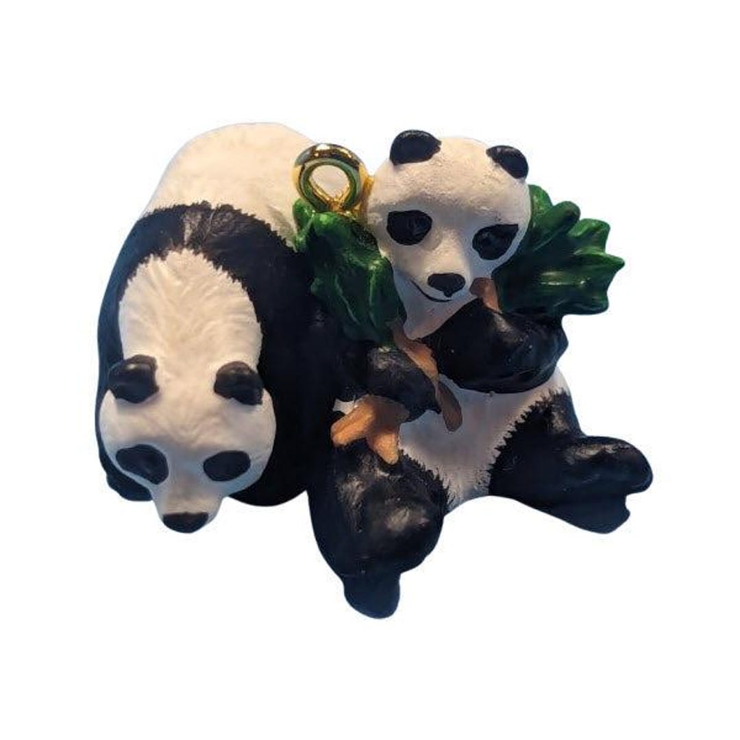 1998 Peaceful Pandas (noahs Ark) Hallmark Keepsake Christmas Tree Ornament (QXM4253) NIB New in ...