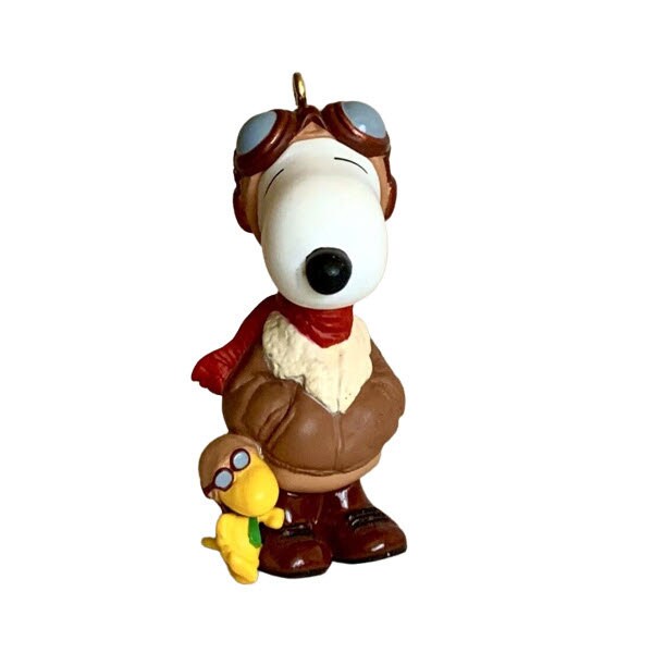 1999 Famous Flying Ace spotlight on Snoopy Hallmark Keepsake Christmas ...