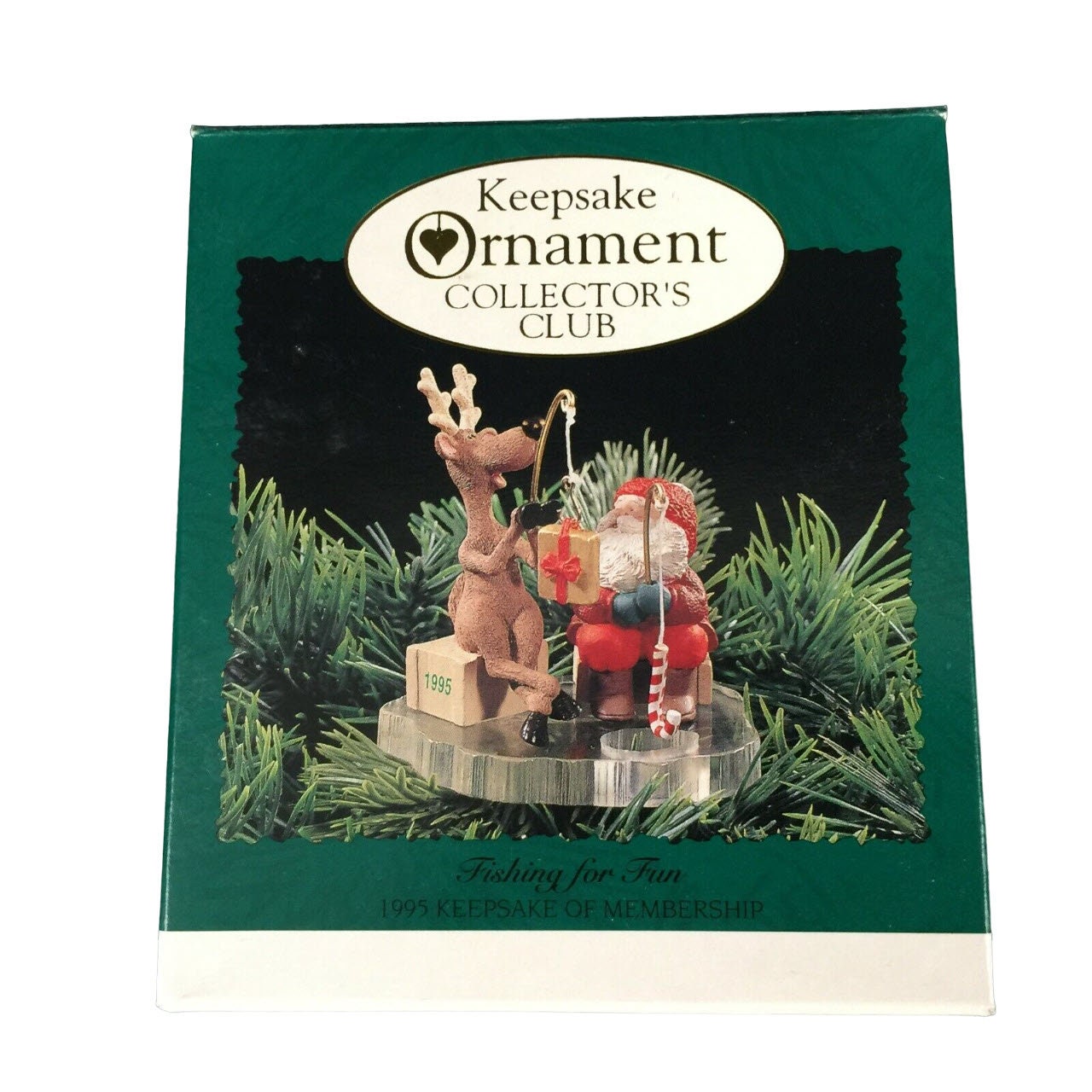1995 Fishing for Fun santa Claus Hallmark Keepsake Christmas Tree ...