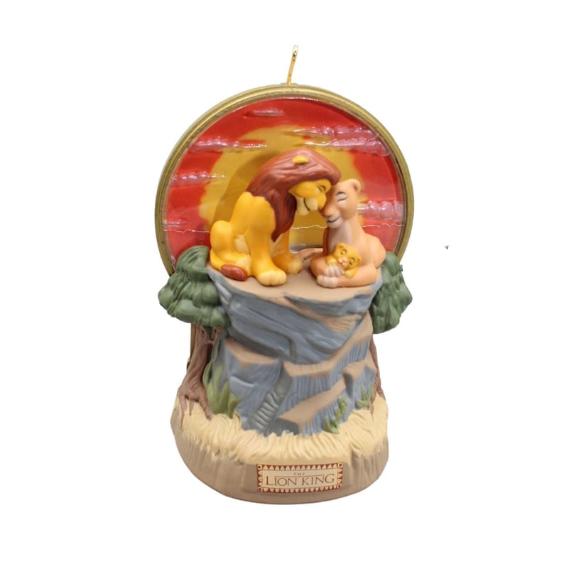 1994 Simba Sarabi and Mufasa Hallmark Keepsake Christmas Tree Ornament ...