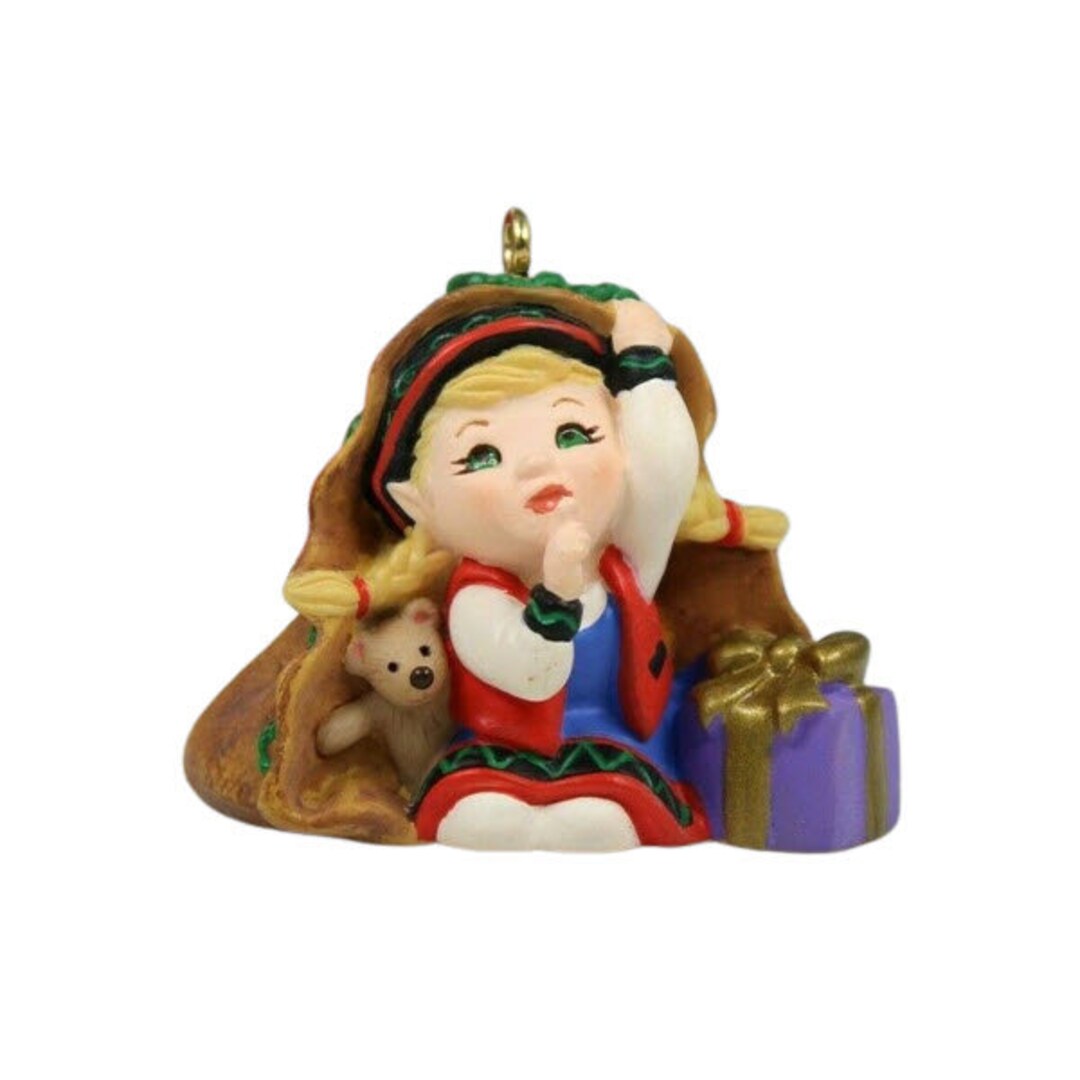 2001 Curius the Elf (elf) Hallmark Keepsake Christmas Tree Ornament ...