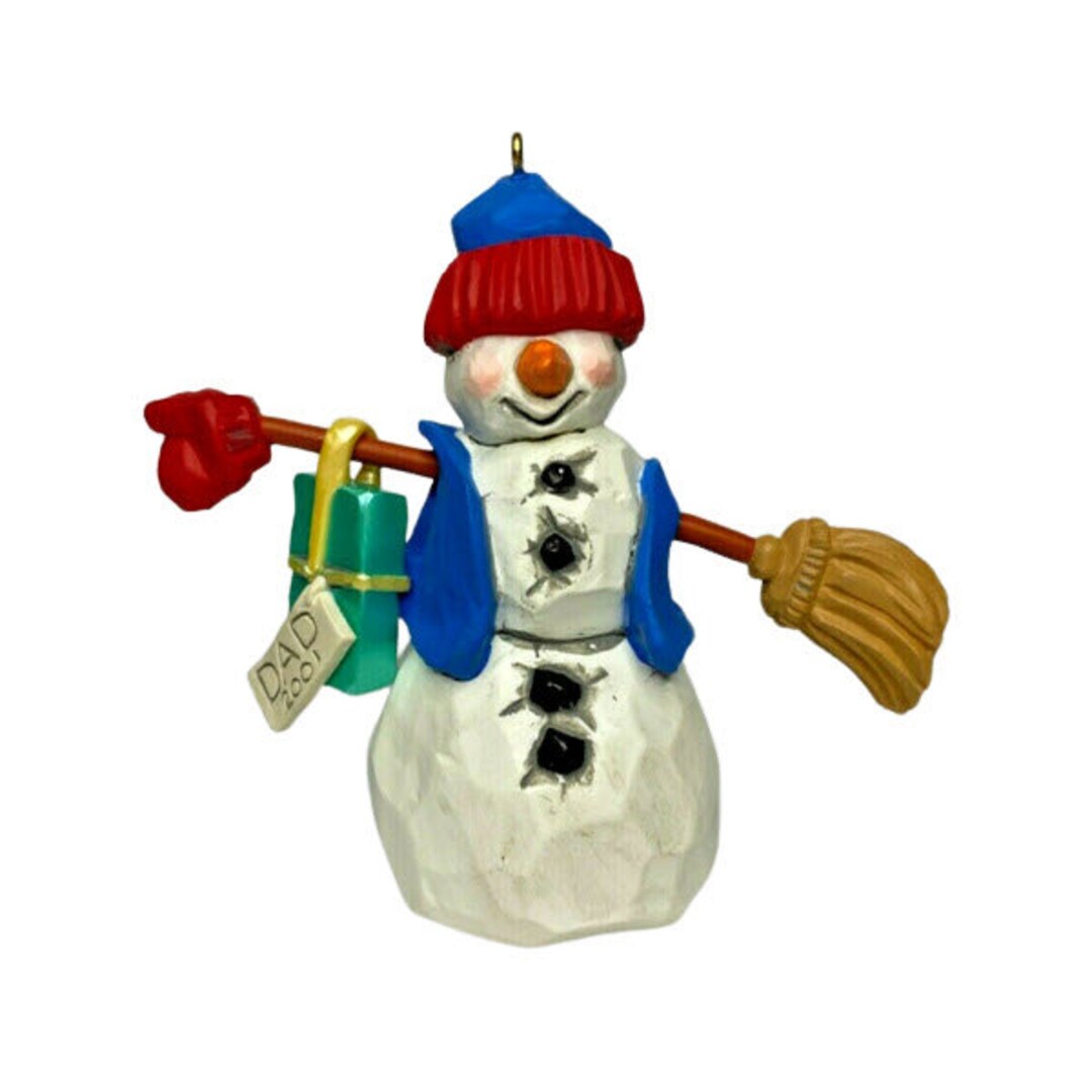 2001 Dad (snowman) Hallmark Keepsake Christmas Tree Ornament (QX8422 ...