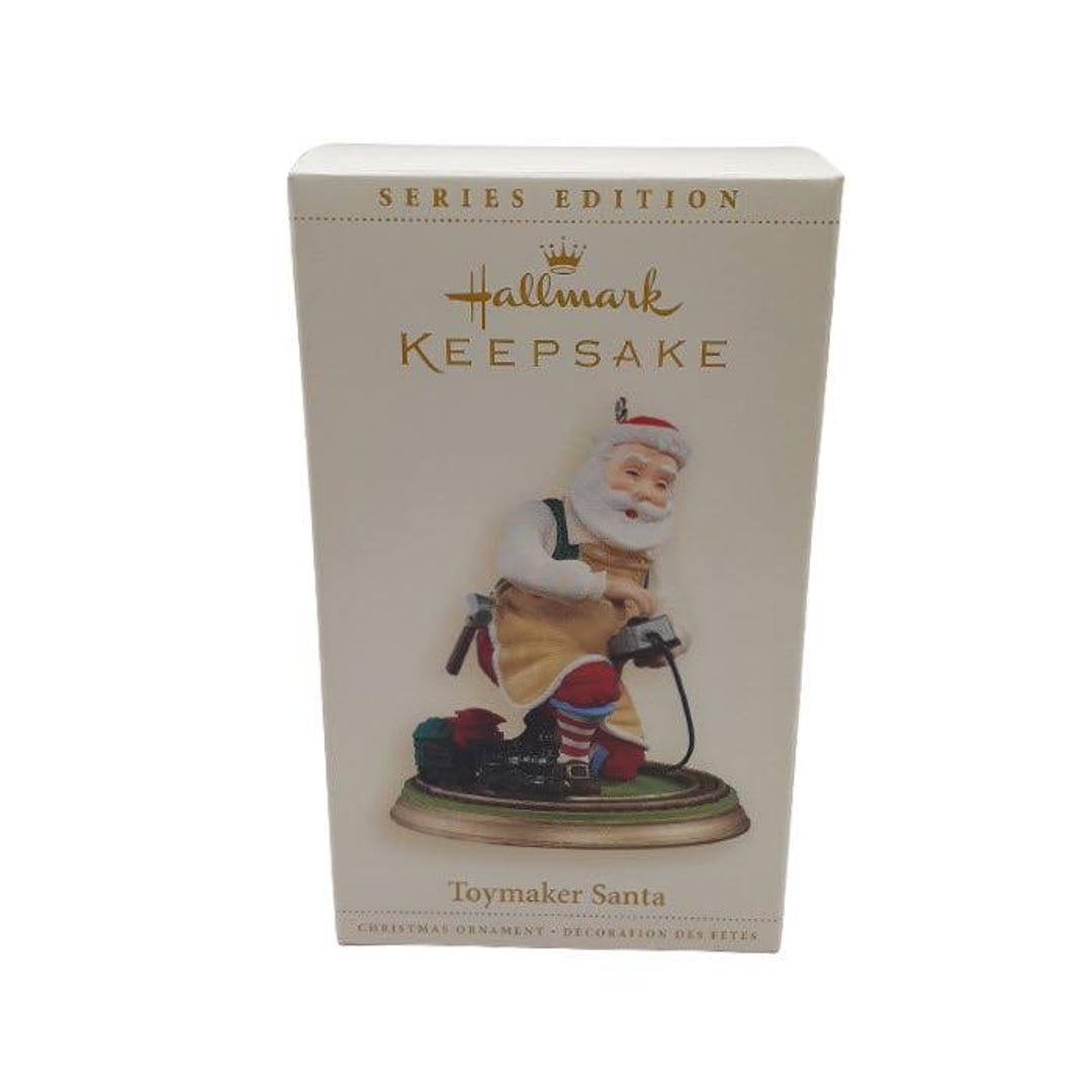 80s 90s One Vintage Ornament Toymaker Santa Hallmark Keepsake Christmas ...