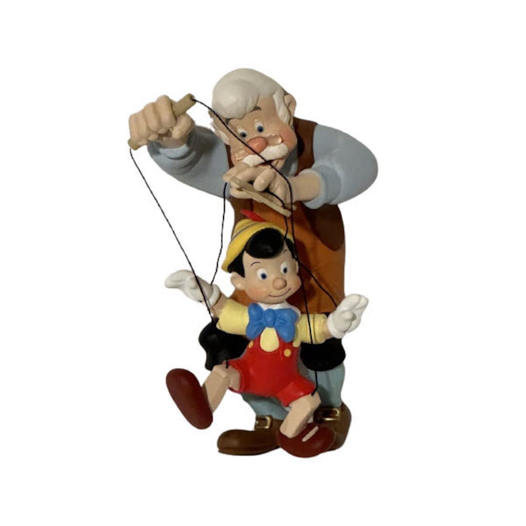 1999 Pinocchio and Geppetto (walt Disney's Pinocchio) Hallmark Keepsake ...