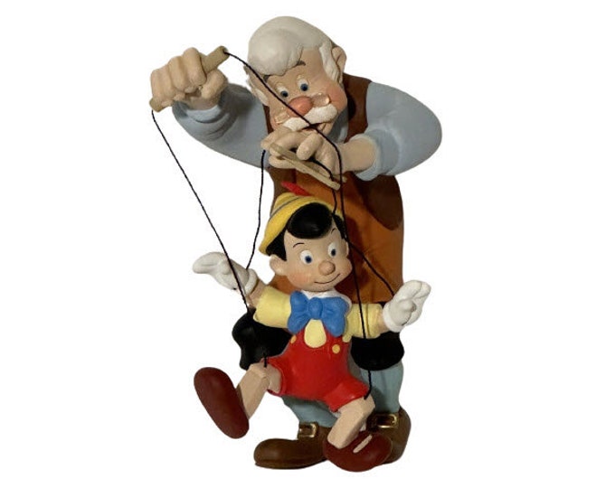 1999 Pinocchio and Geppetto (walt Disney's Pinocchio) Hallmark Keepsake ...