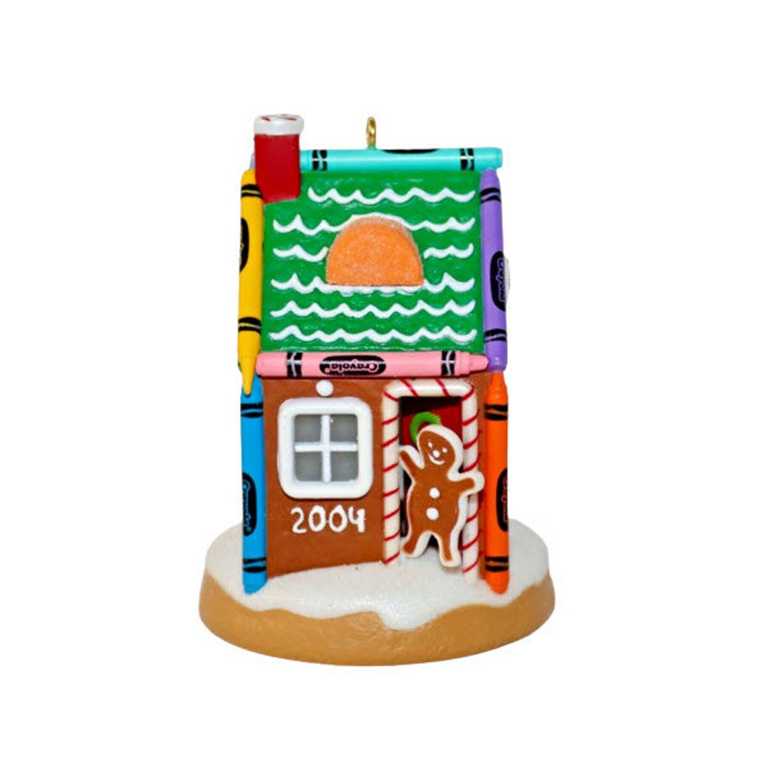 2004 Gingerbread Home (crayola) Hallmark Keepsake Christmas Tree ...