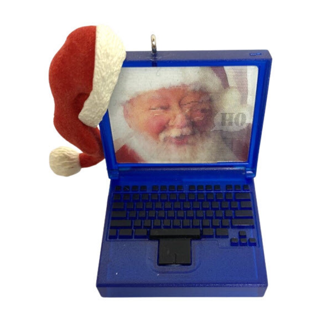 2001 Laptop Santa (santa Claus) Hallmark Keepsake Christmas Tree ...