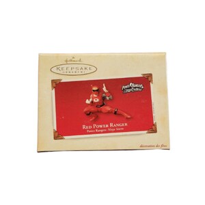 2003 Red Power Ranger (power Rangers: Ninja Storm) Hallmark Keepsake ...