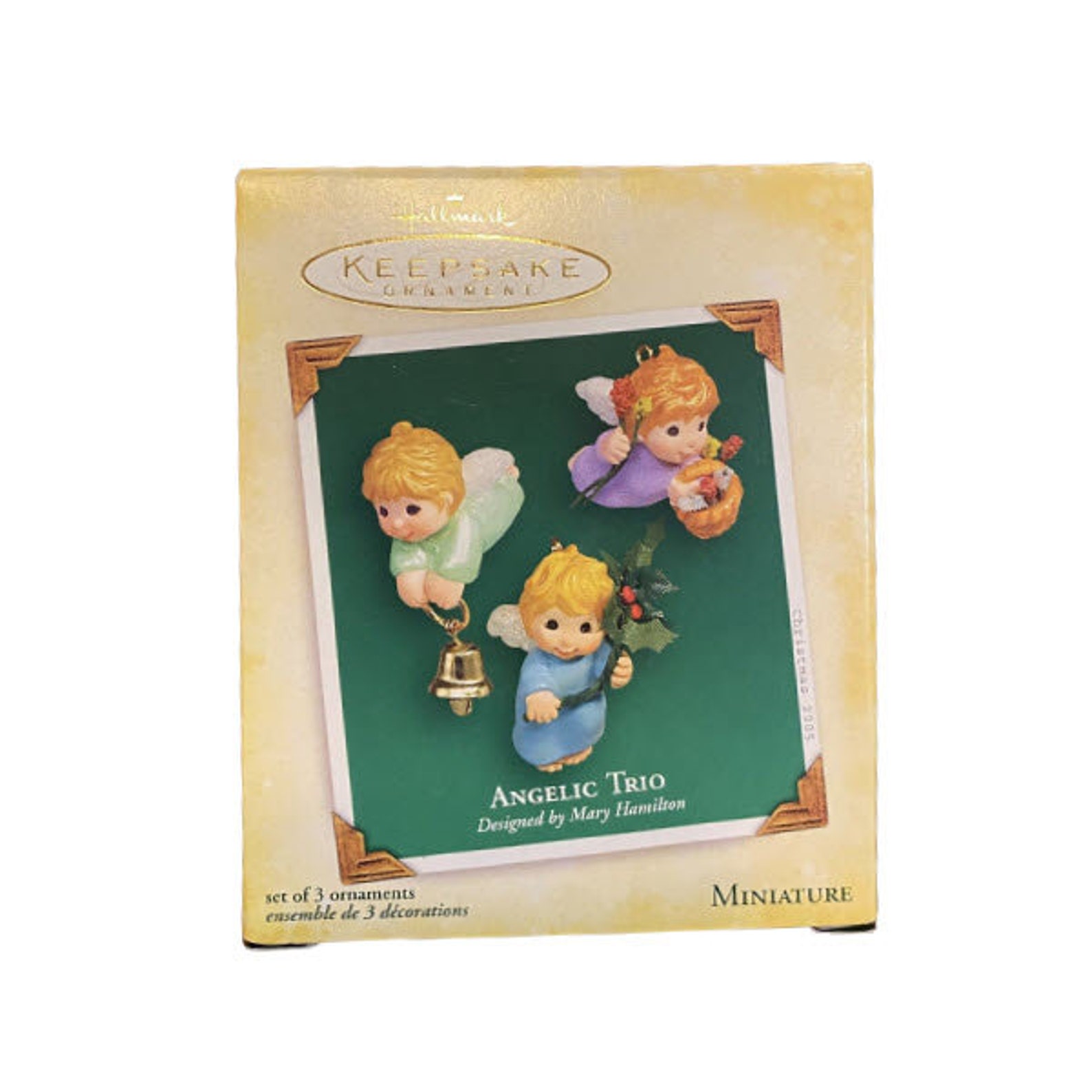 2005 Angelic Trio Hallmark Keepsake Christmas Tree Miniature Ornament ...