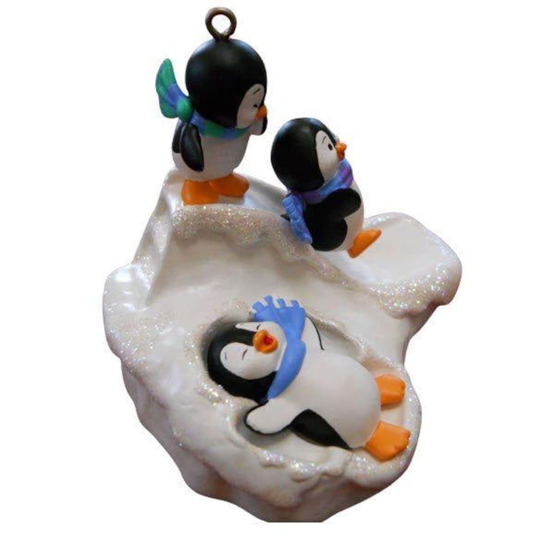 Slippin and Slidin' (penguin) Hallmark Keepsake Christmas Tree Ornament ...