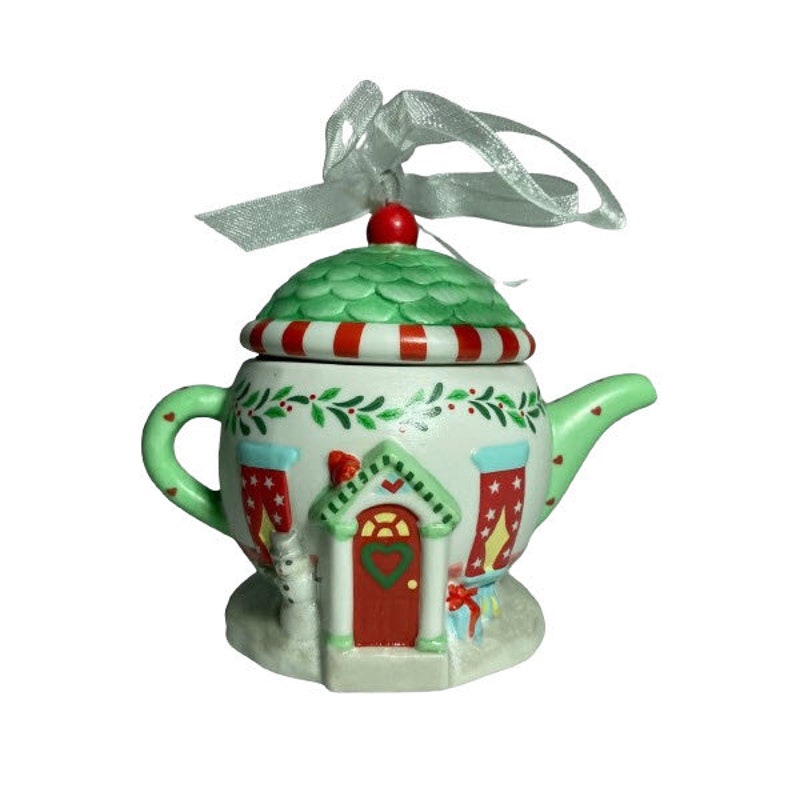 Christmas Teapot - Etsy