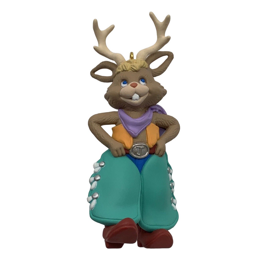 1994 Jump-along Jackalope rabbit Hallmark Keepsake Christmas Tree ...
