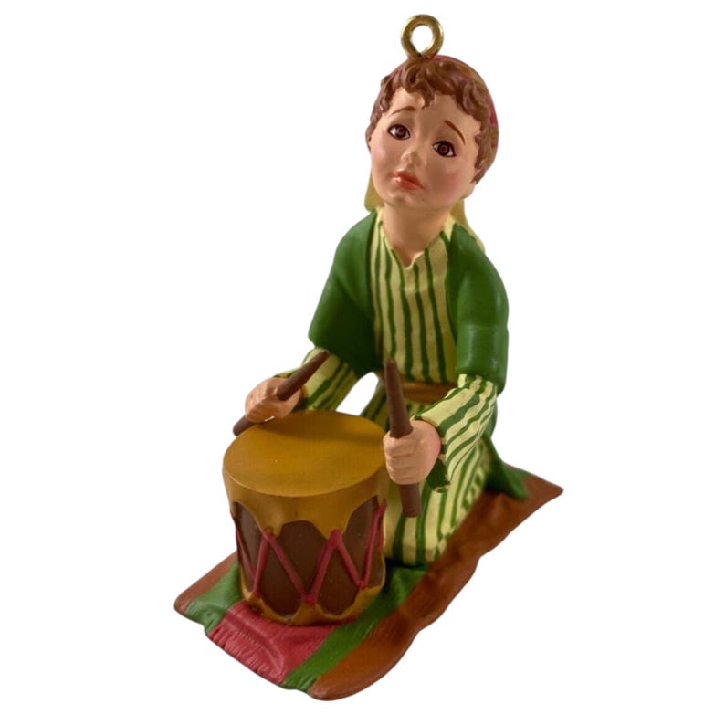 1990 the Drummer Boy's Gift (drummer) VINTAGE Carlton Cards Keepsake ...