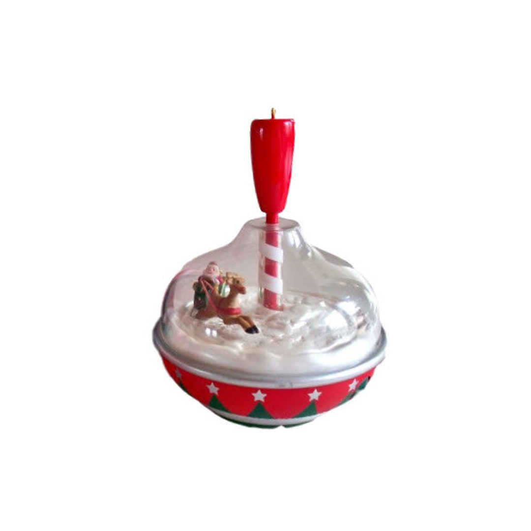 1998 Santa's Spin Top (magic) Hallmark Keepsake Christmas Tree Ornament ...