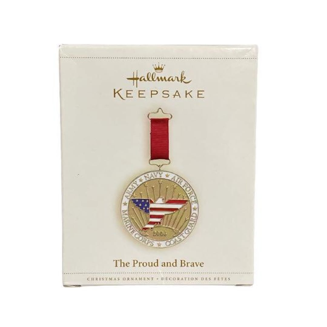 80s 90s One Vintage Ornament the Proud and Brave (badge) Hallmark ...