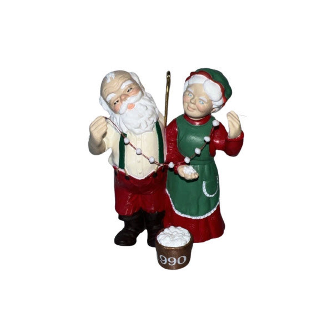 1990 Popcorn Party (mr. and Mrs. Claus) Hallmark Keepsake Christmas ...