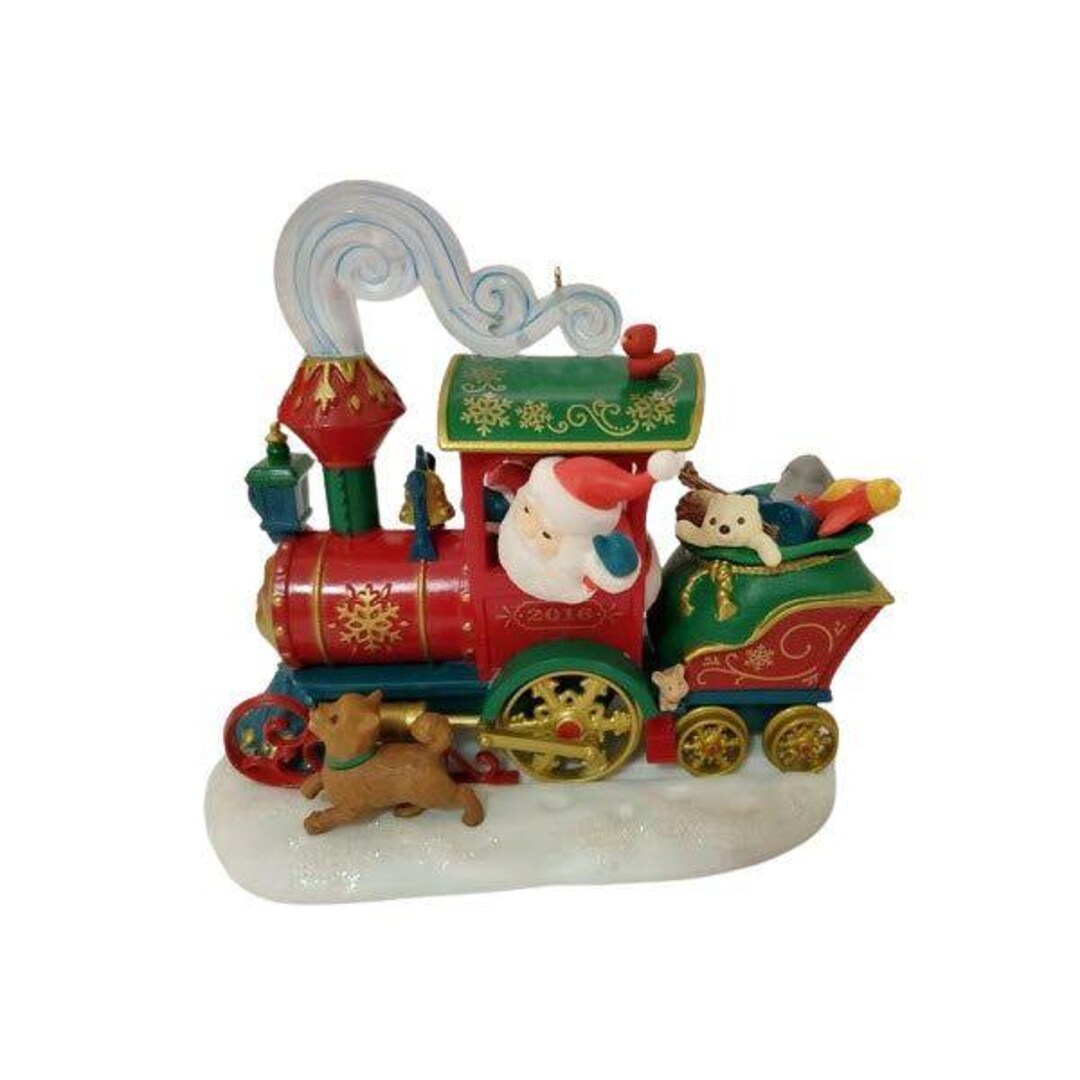 Santa's Christmas Train (santa Claus) Hallmark Keepsake Christmas Tree ...