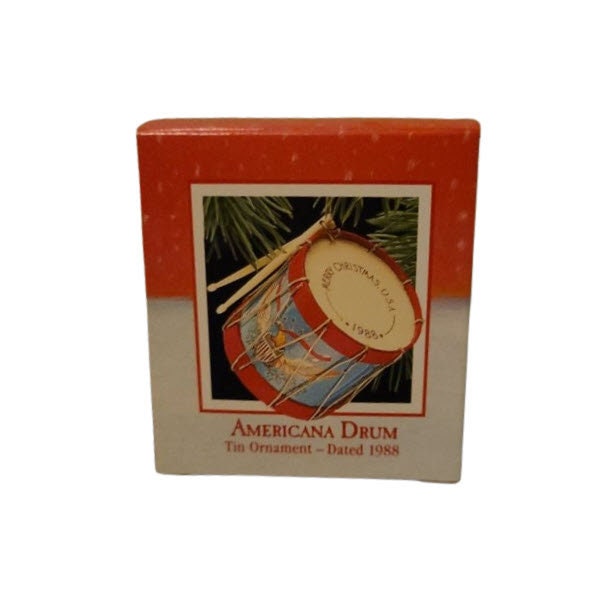 1988 Americana Drum drummer Hallmark Keepsake Christmas Tree Ornament ...