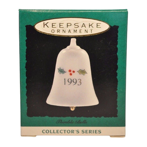 1993 Thimble Bell miniature Hallmark Keepsake Christmas Tree Ornament ...