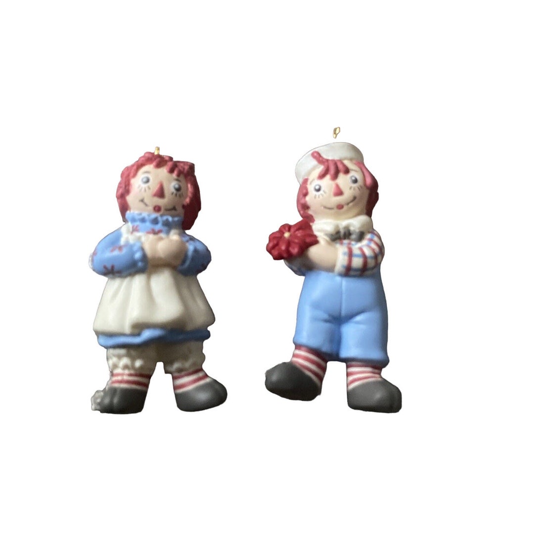 2002 Raggedy Ann and Raggedy Andy Hallmark Keepsake Christmas Tree ...