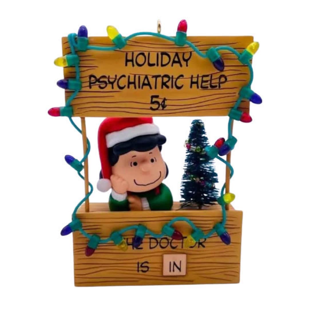 2003 Holiday Advice Booth Lucy Peanuts Hallmark Keepsake Christmas Tree ...