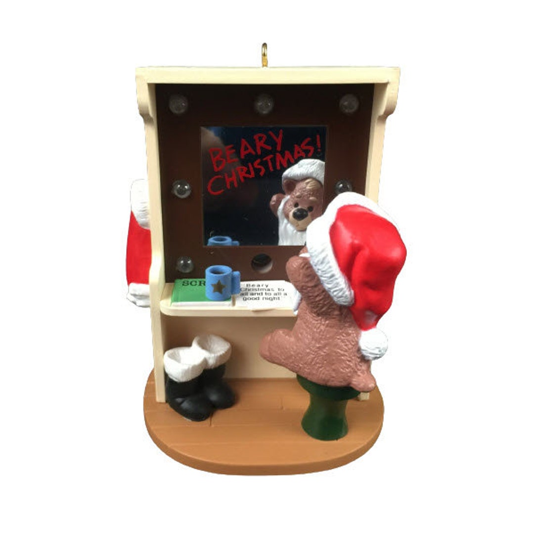 1989 Backstage Bear (vintage) Hallmark Keepsake Christmas Tree Ornament ...