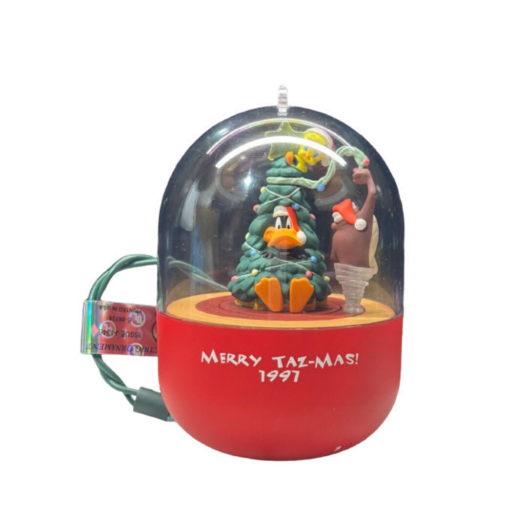 1997 Decorator Taz (looney Toons) Hallmark Keepsake Christmas Tree ...