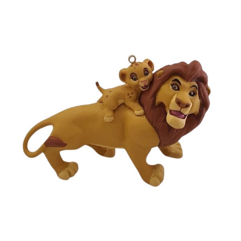 1994 Mufasa and Simba the Lion King Hallmark Keepsake Christmas Tree ...