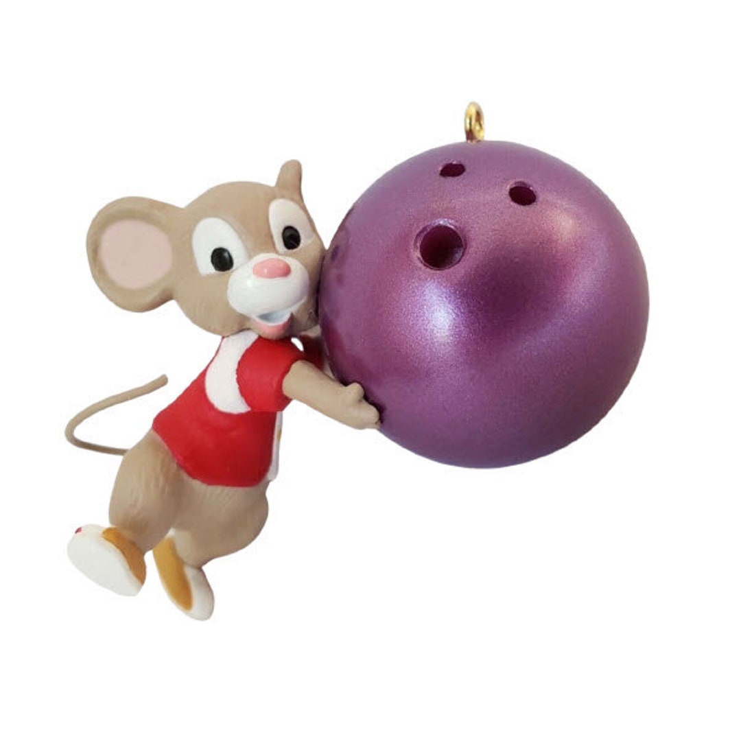 1996 Bowel'em and Over (mouse) Hallmark Keepsake Christmas Tree ...