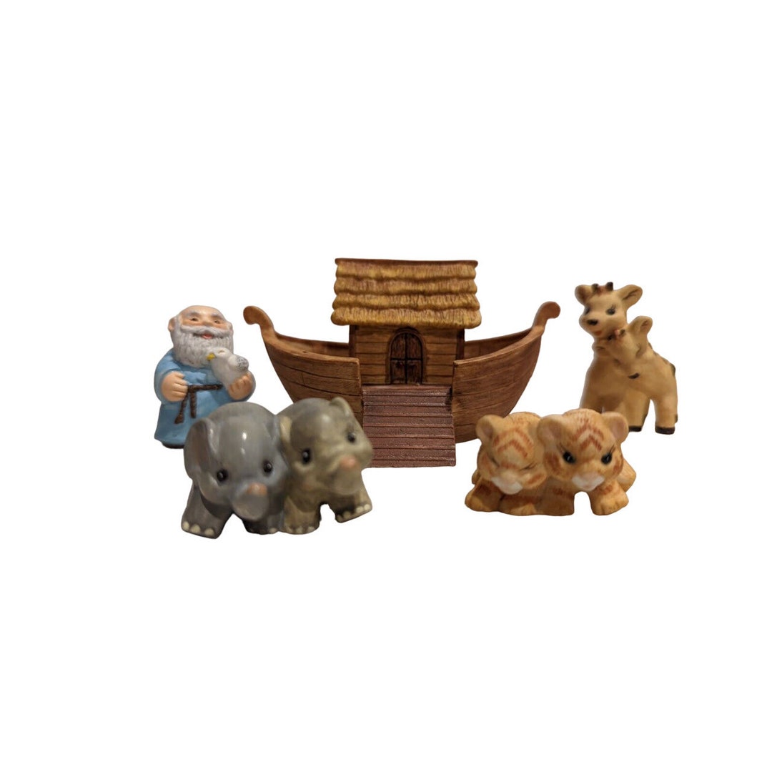 1995 Noah and Friends noah's Ark Hallmark Keepsake Christmas Tree Ornament QSM8111 NIB New in ...