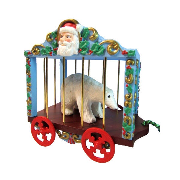 1991 Polar Circus Wagon polar Bear Hallmark Keepsake Christmas Tree ...