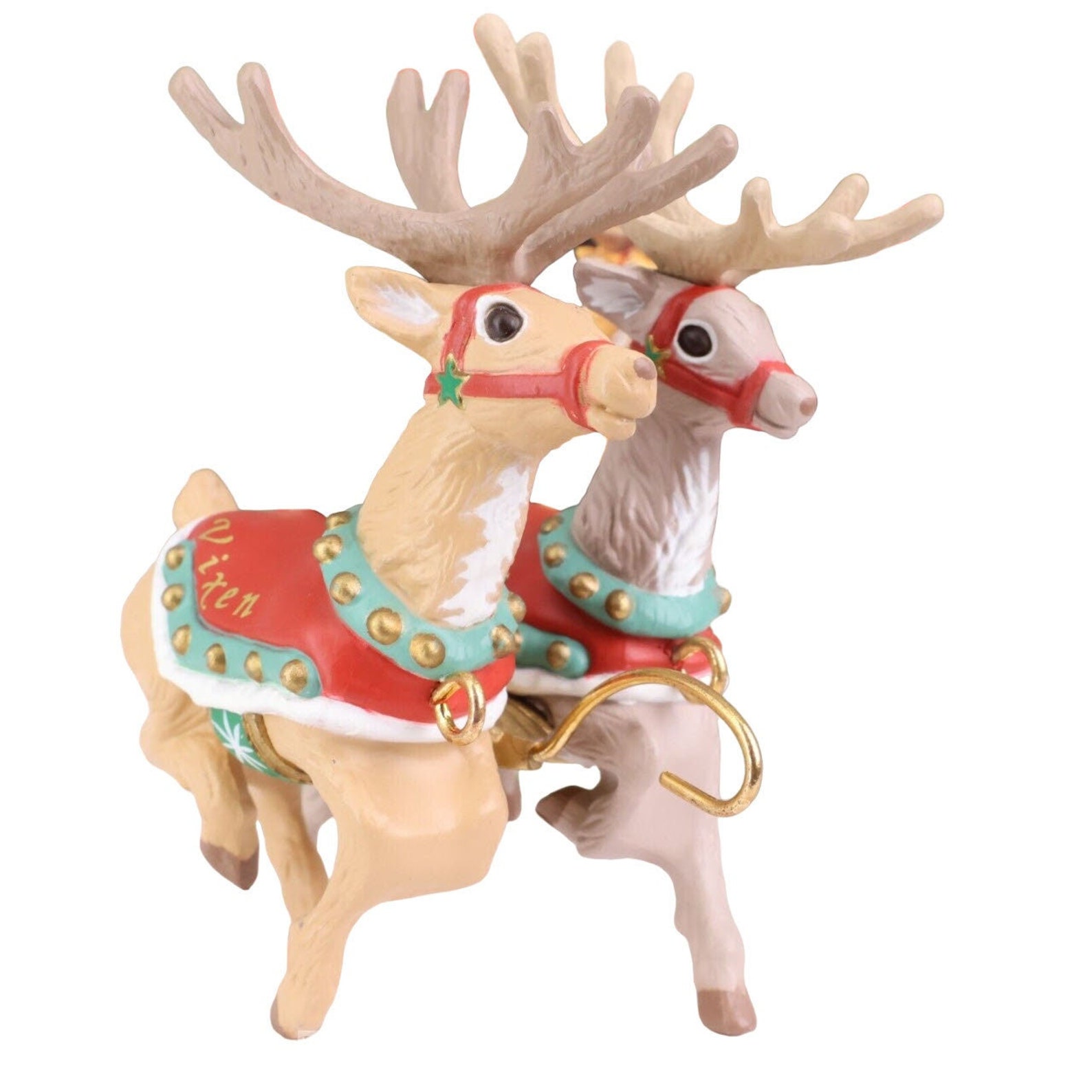 1992 Prancer & Vixen santa and His Reindeer Collection Hallmark ...