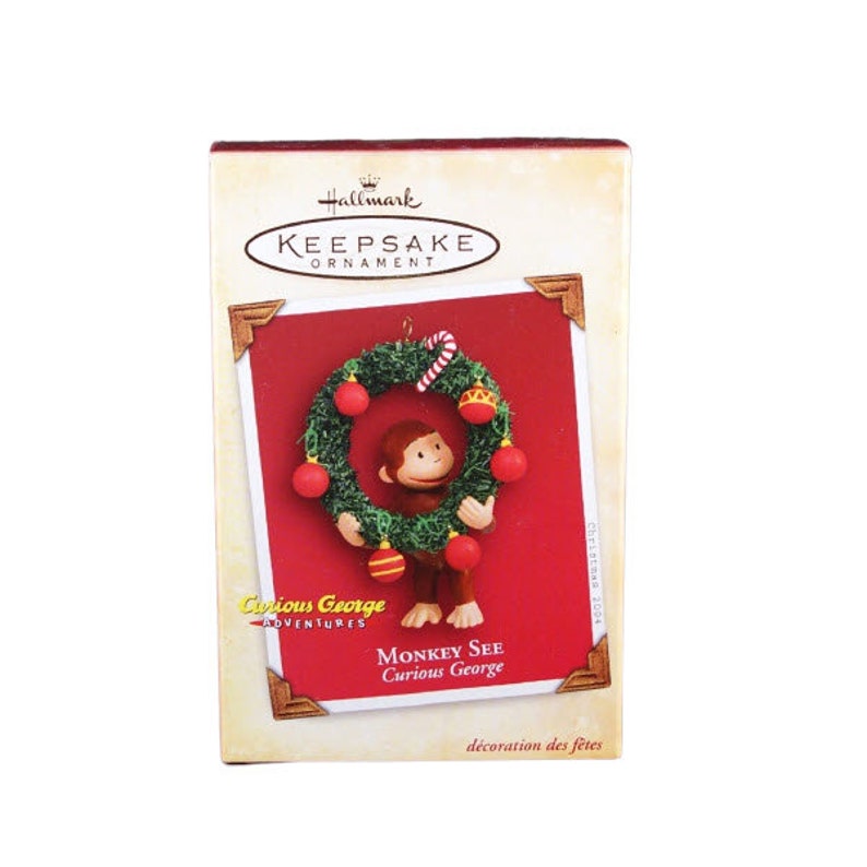 2004 Monkey See (curious George) Hallmark Keepsake Christmas Tree ...