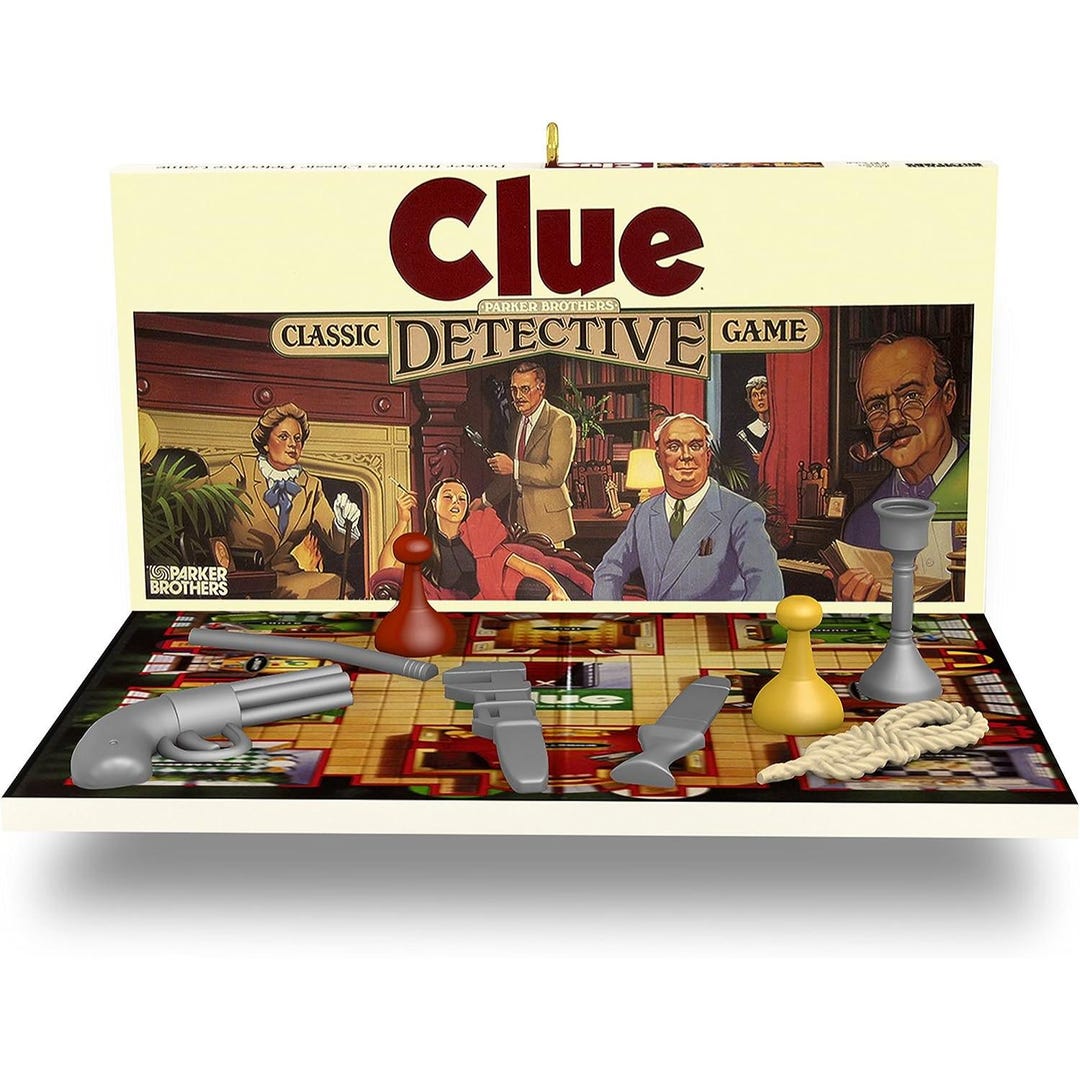 Clue (family Game Night) Hallmark Keepsake Christmas Tree Ornament ...