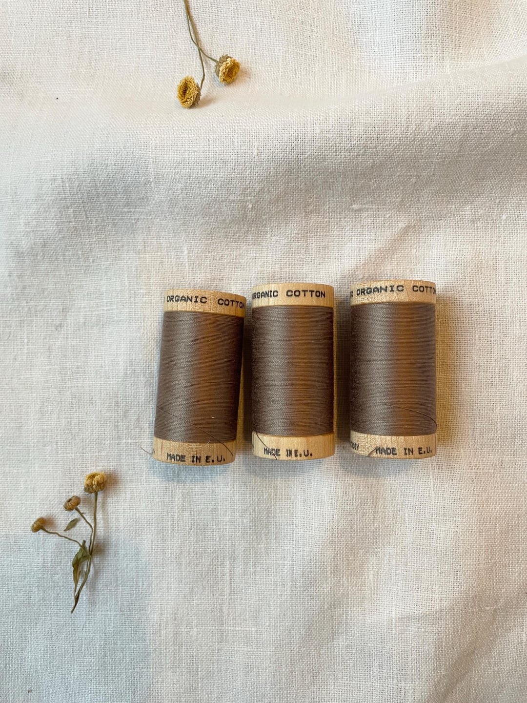 Organic Cotton Sewing/embroidery Thread - Taupe - Etsy