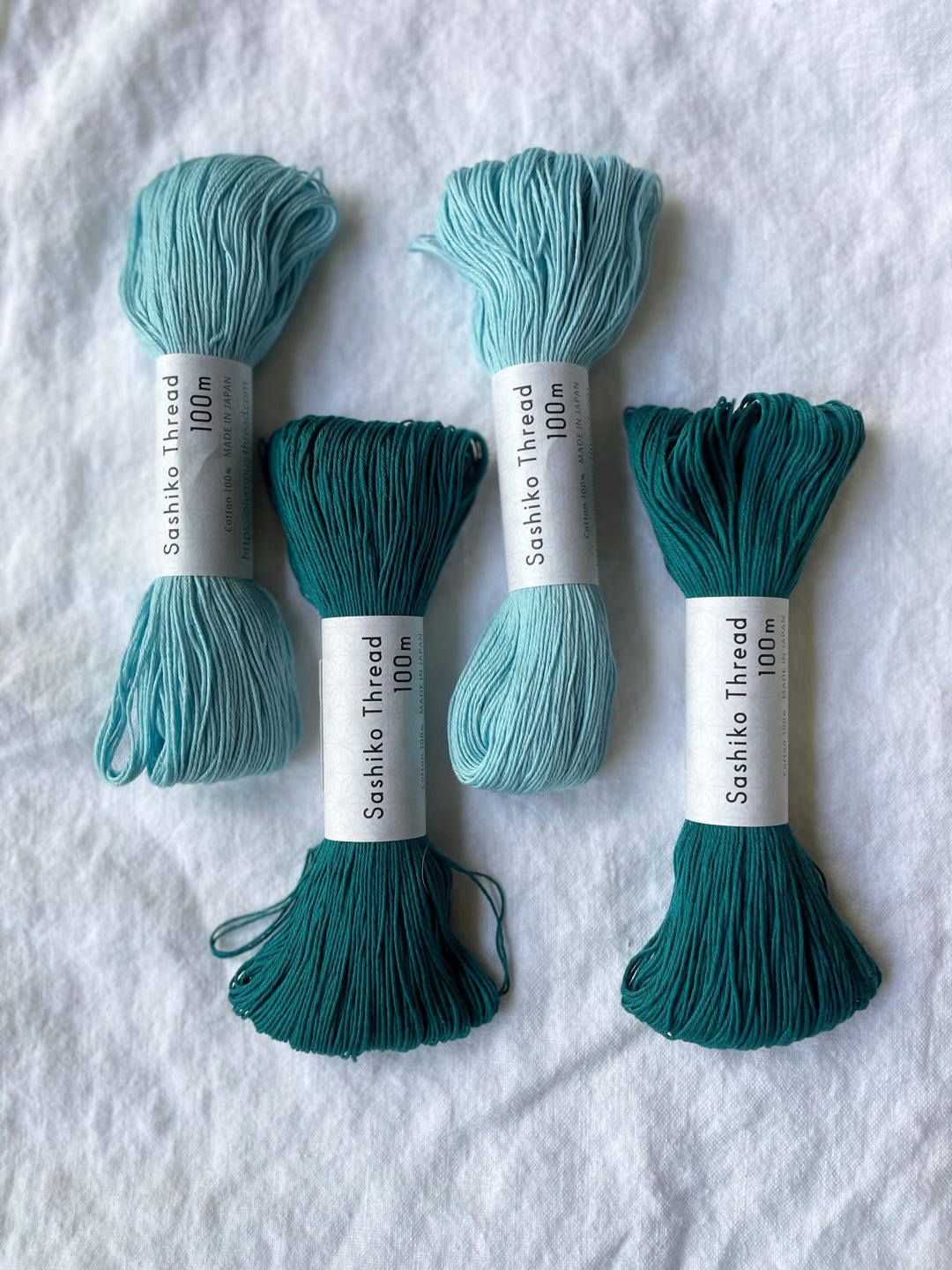 Blue Japanese Sashiko Thread - 100m Large Skein - Etsy