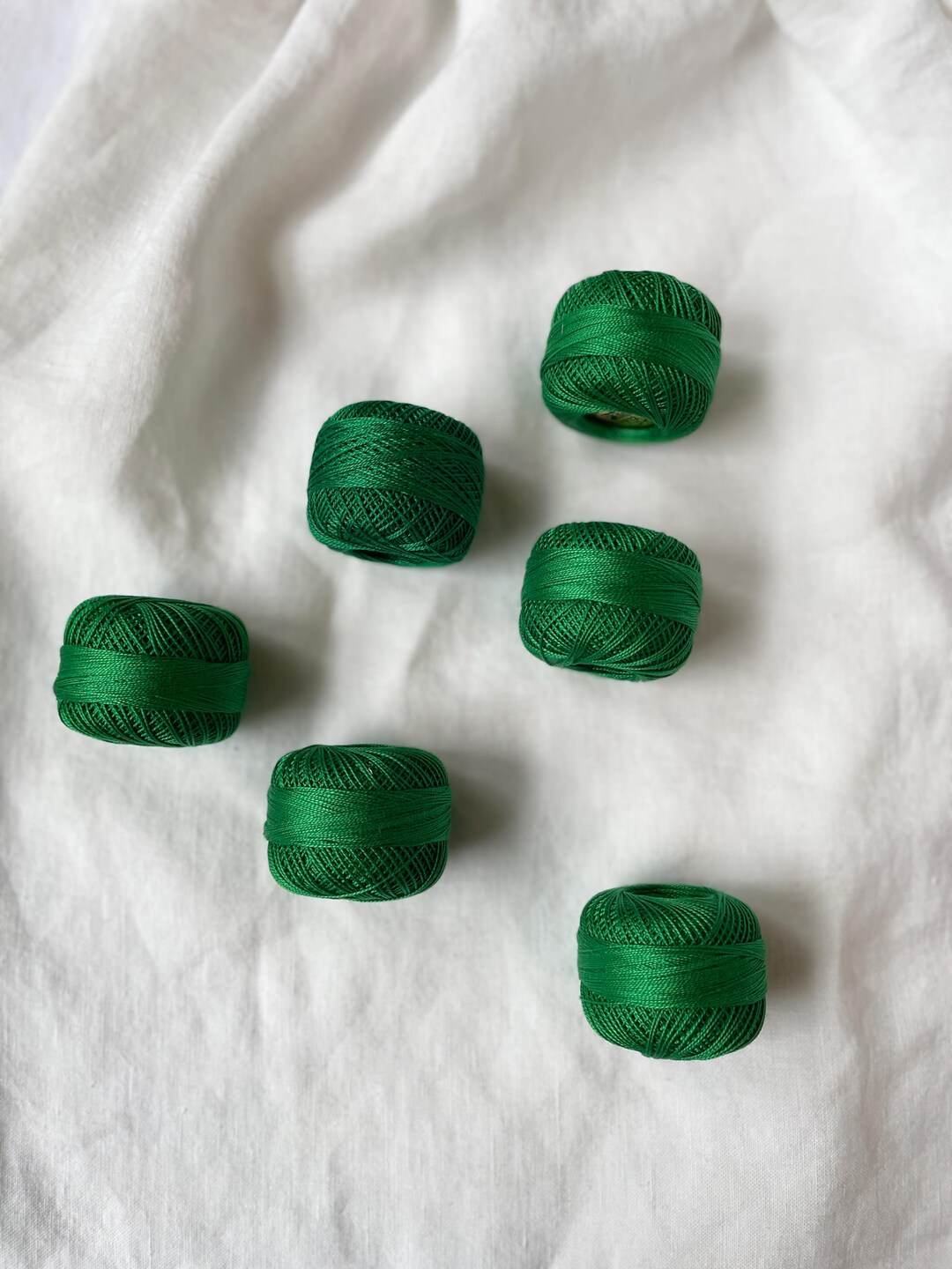 Vibrant Green Pearl Cotton Embroidery Thread - 111 Yards - Etsy