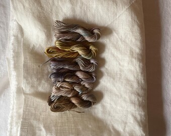 Slow Stitch Linen and Floss Bundle Morning Mist - Etsy