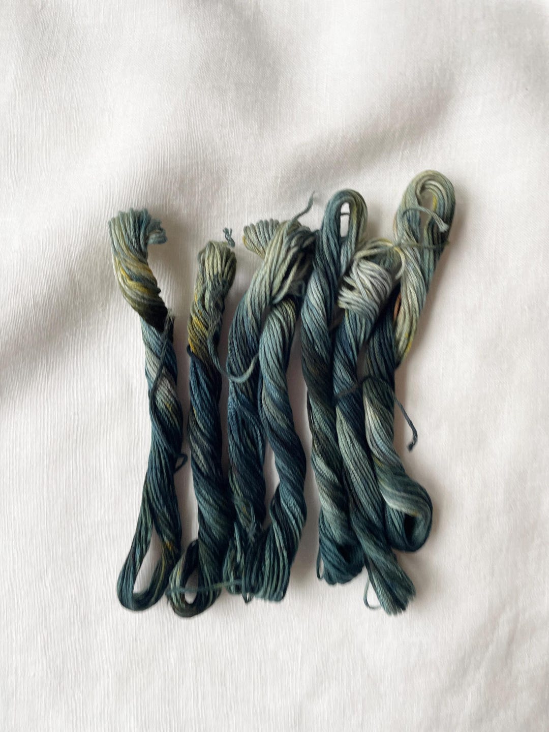 Jade Green Hand Dyed Matte Embroidery Floss - Etsy