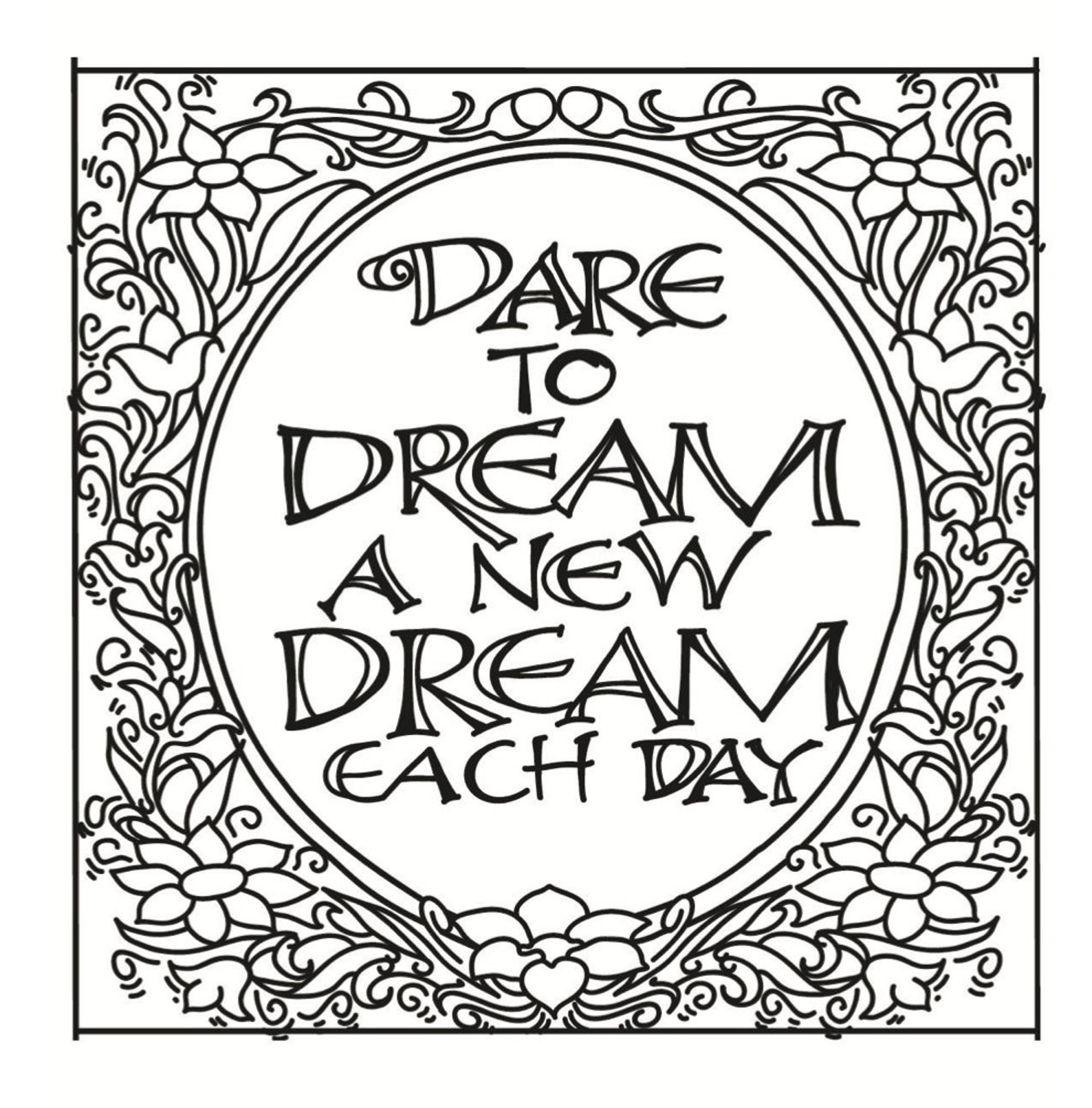 Adult Coloring Book Pages Instant Digital Download Unique Inspirational ...