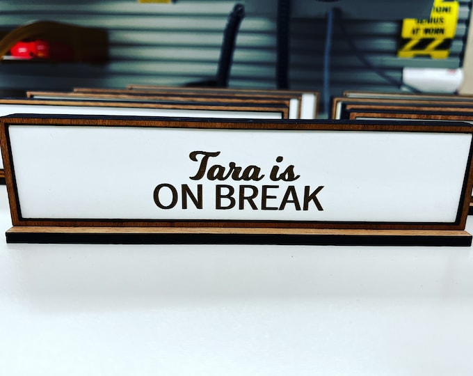 Lunch Break Sign / Out for Lunch Sign / Be Back Soon Sign / Custom ...