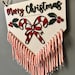 Candy Cane Christmas Countdown Calendar Sign Personalized Advent ...