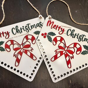 Candy Cane Christmas Countdown Calendar Sign | Personalized Advent ...