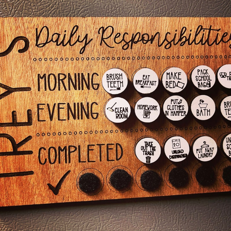 Family Home Evening Chart - Etsy