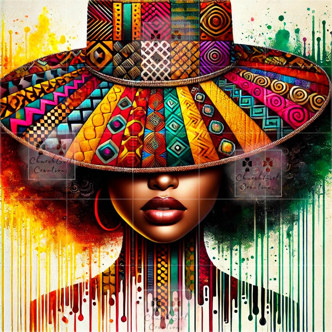 Colorful Black Woman PNG: Queen, Afro Lady Art (digital Download) - Etsy
