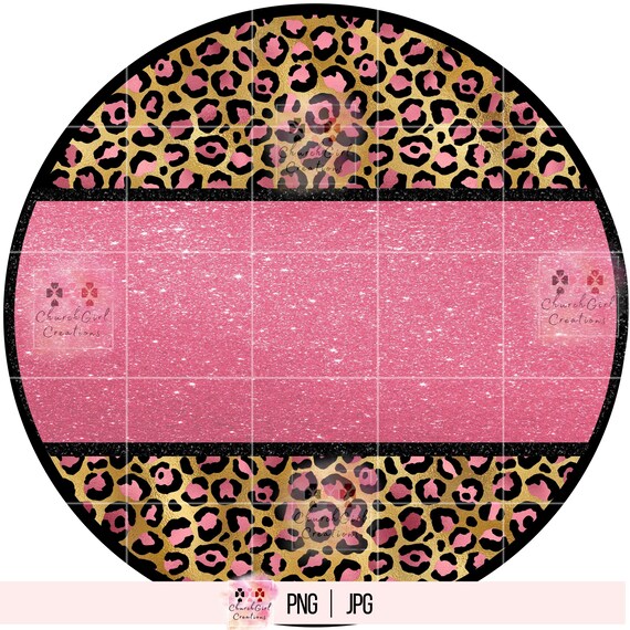 Pink Glitter Png Colorful Leopard Png Sublimation Digital | Etsy