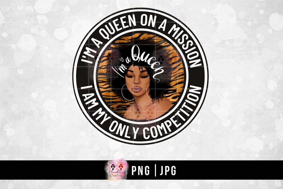 Melanin Lady Png, I'm a Queen Png, Black Woman Clipart, Black Girl Png ...