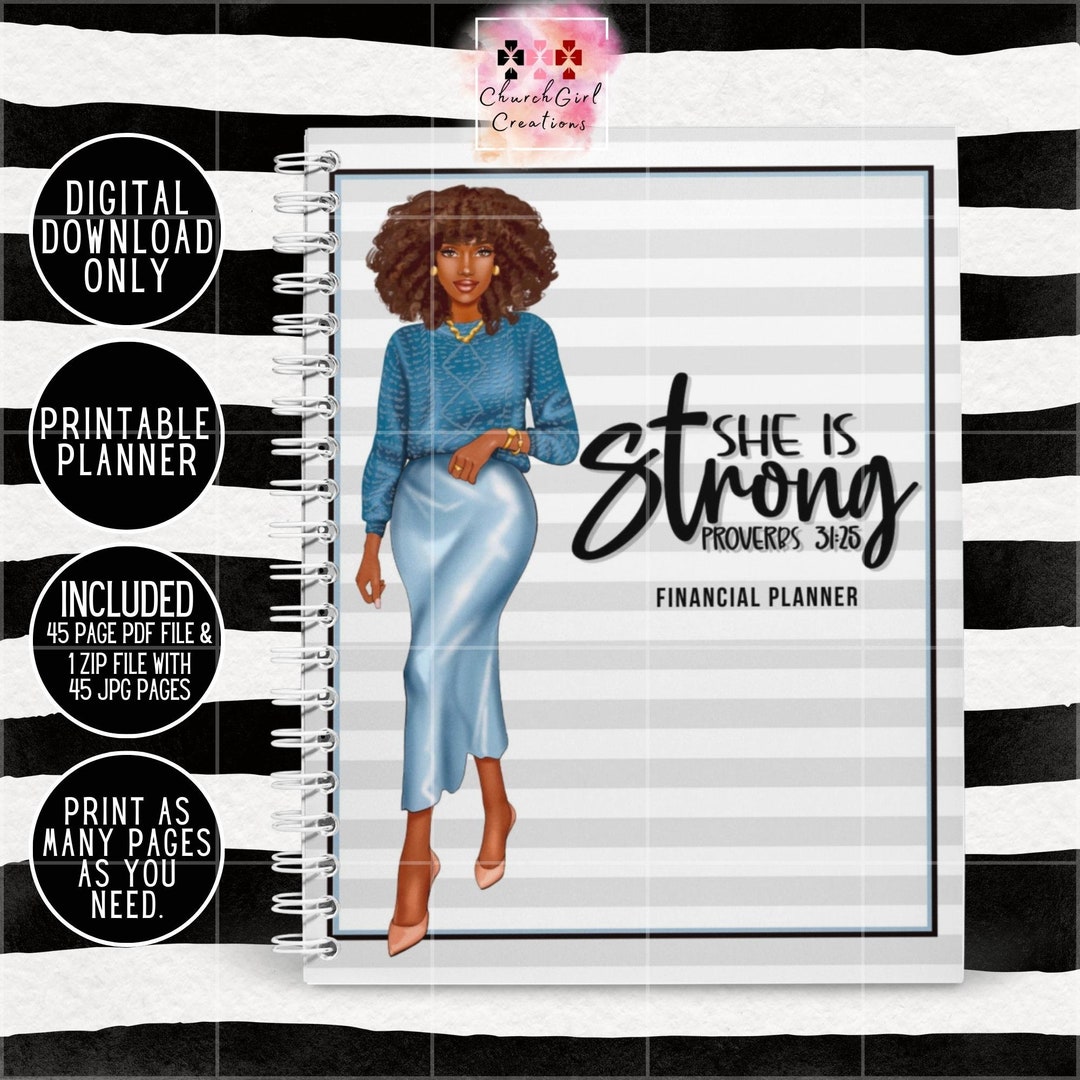 Black Girl Planner, Success Planner 2025, Fillable Planner, Happy ...